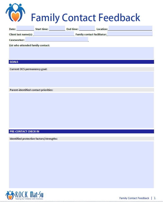 Family Contact Improvements - R.O.C.K. Mat-Su